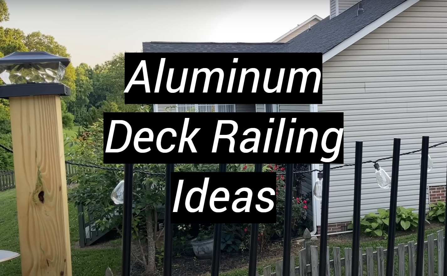 Aluminum Deck Railing Ideas - MetalProfy